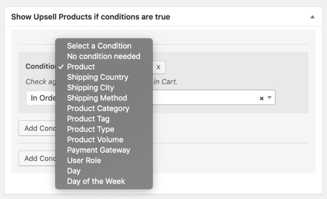 WooCommerce Conditional Upsell - Shop Plugins
